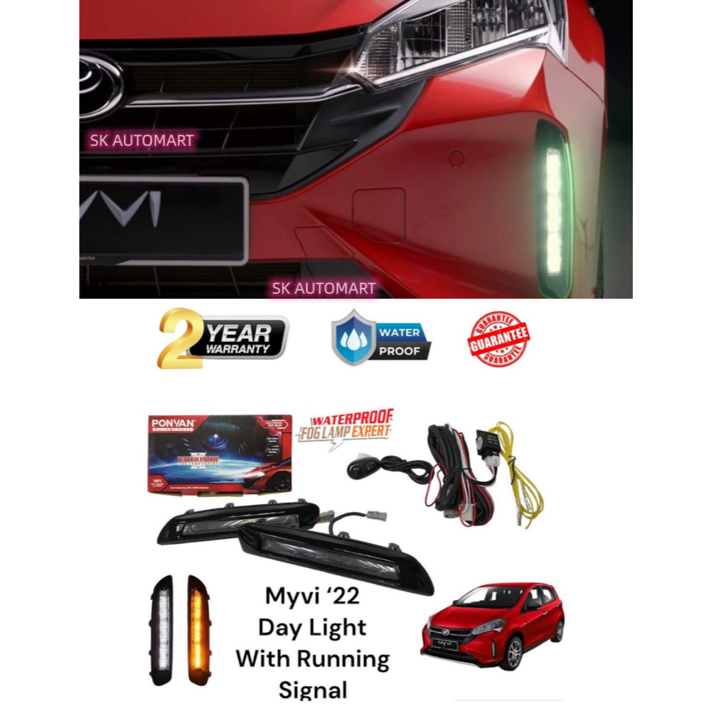 Perodua Myvi 2022-2024 LED DayLight MG3 spotlight fog lamp reflector ...