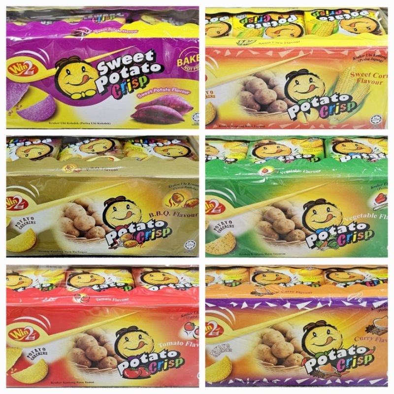 30pkt x 20g Win2 Potato Crackers Kraker Ubi Kentang Biskut Biscuit ...