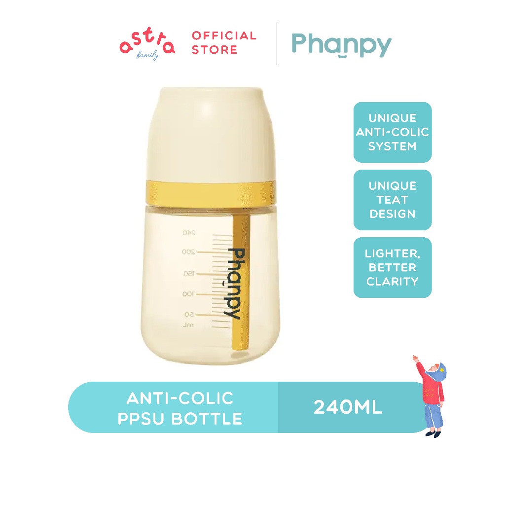 Phanpy Anti Colic PPSU Bottle (240ml) | Shopee Malaysia