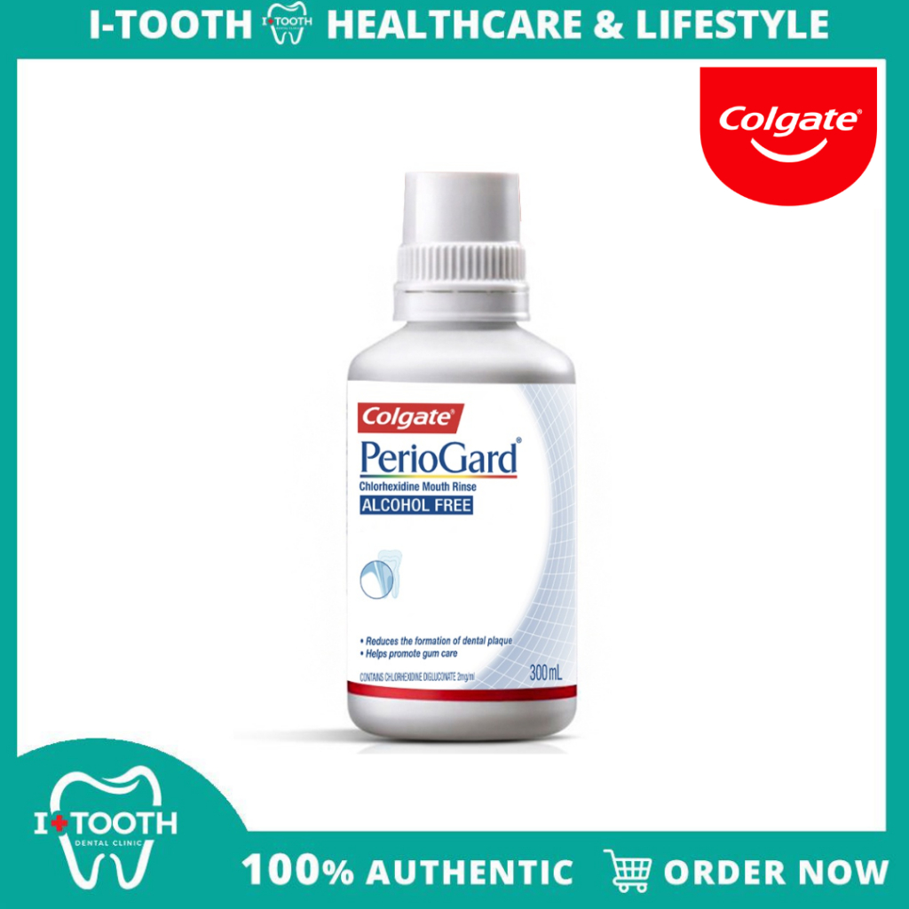 COLGATE PERIOGARD CHLORHEXIDINE MOUTHRINSE (ALCOHOL FREE) 300ML ...