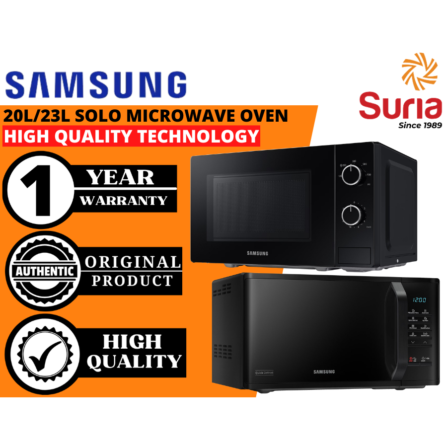 (Free Bubble Wrap)Samsung 20L/23L Solo Microwave Oven MS20A3010AL/SM MS23K3513AK/SM | Shopee ...