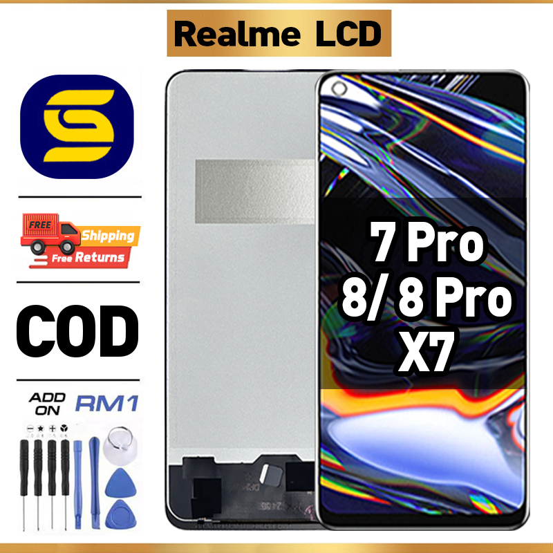 LCD REALME 7 Pro/ 8 Pro/ 8/ X7 Compatible For Glass Original Touch ...