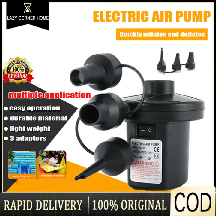 220V Electric Air Pump Inflate Deflate Pump for Airbed Boat Toy Camping ...