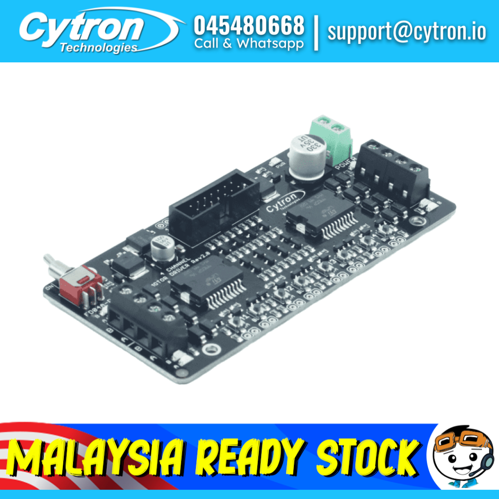 1.5A 7V-25V DC Motor Driver, 4 Channels - bidirectional control of 4 DC ...