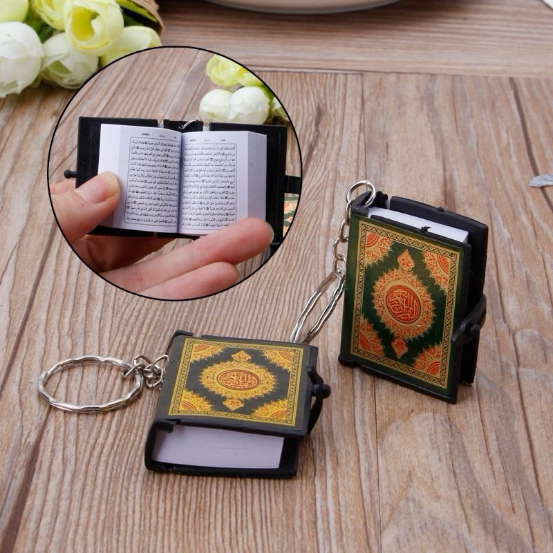 Mini Ark Quran Book Real Paper Can Read Arabic The Koran Keychain ...