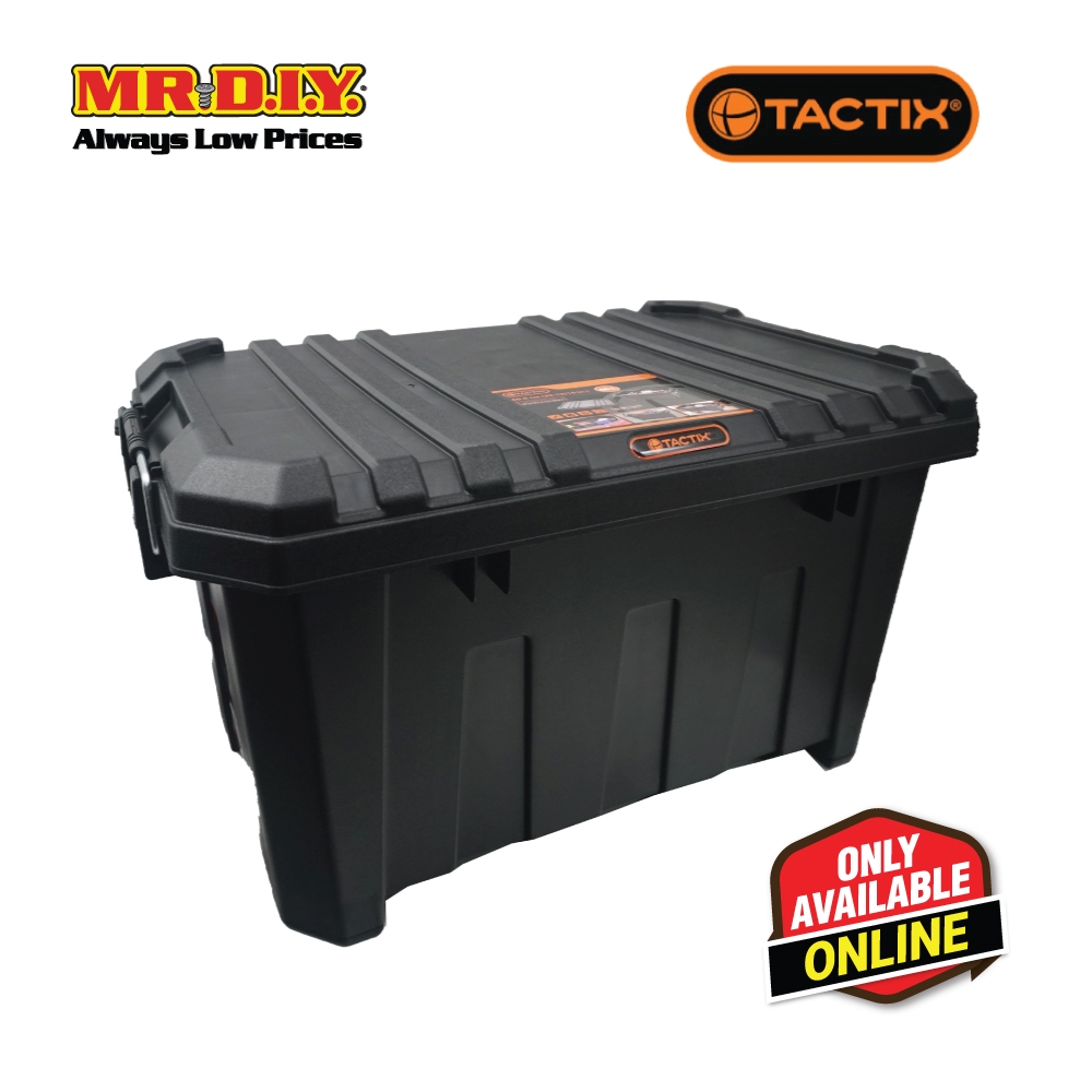TACTIX Heavy-Duty Storage Container Plastic Tool Box Organizer 320502 ...