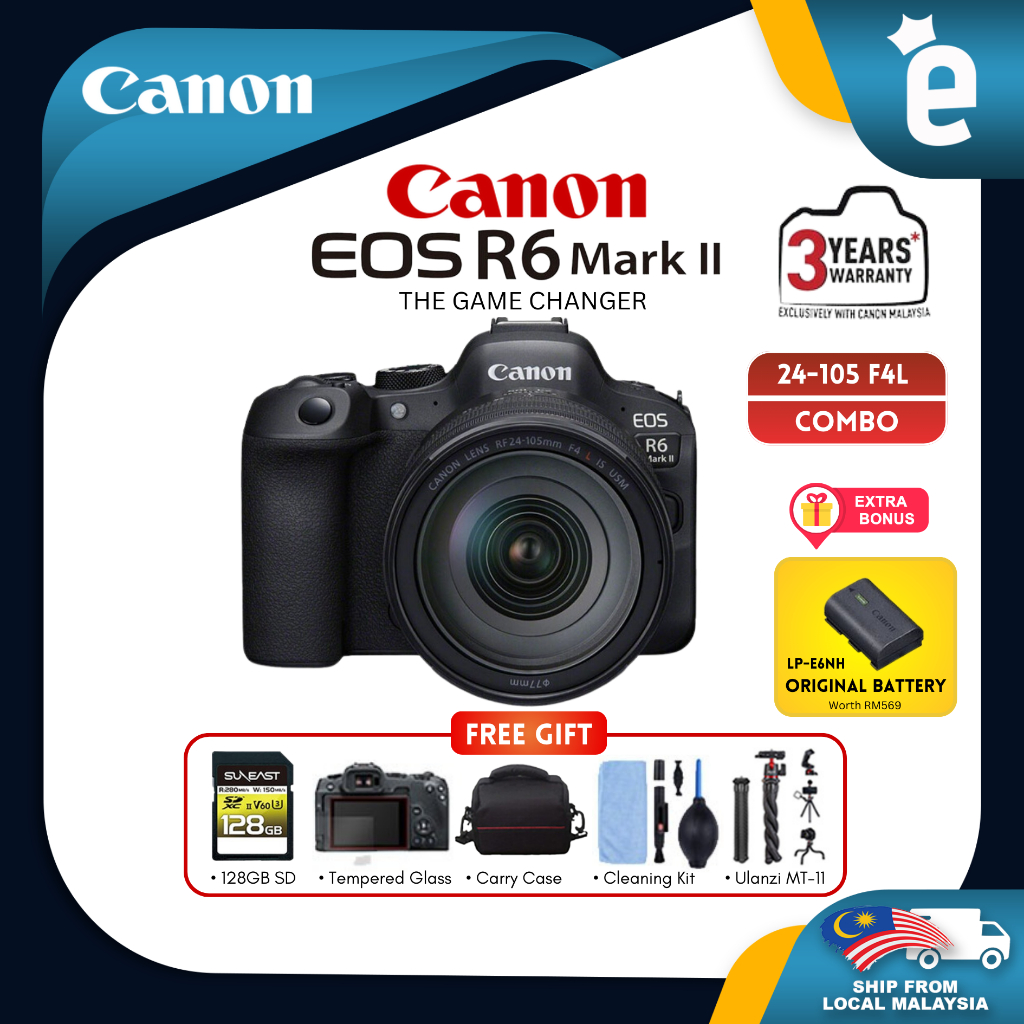 Canon EOS R6 Mark II R6ii MKII Full-frame Mirrorless Digital Camera ...