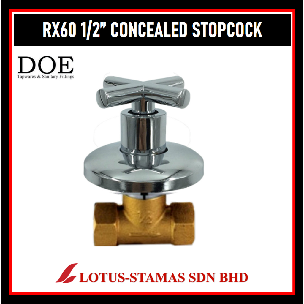 DOE RX60 1/2" CONCEALED STOPCOCK | Shopee Malaysia