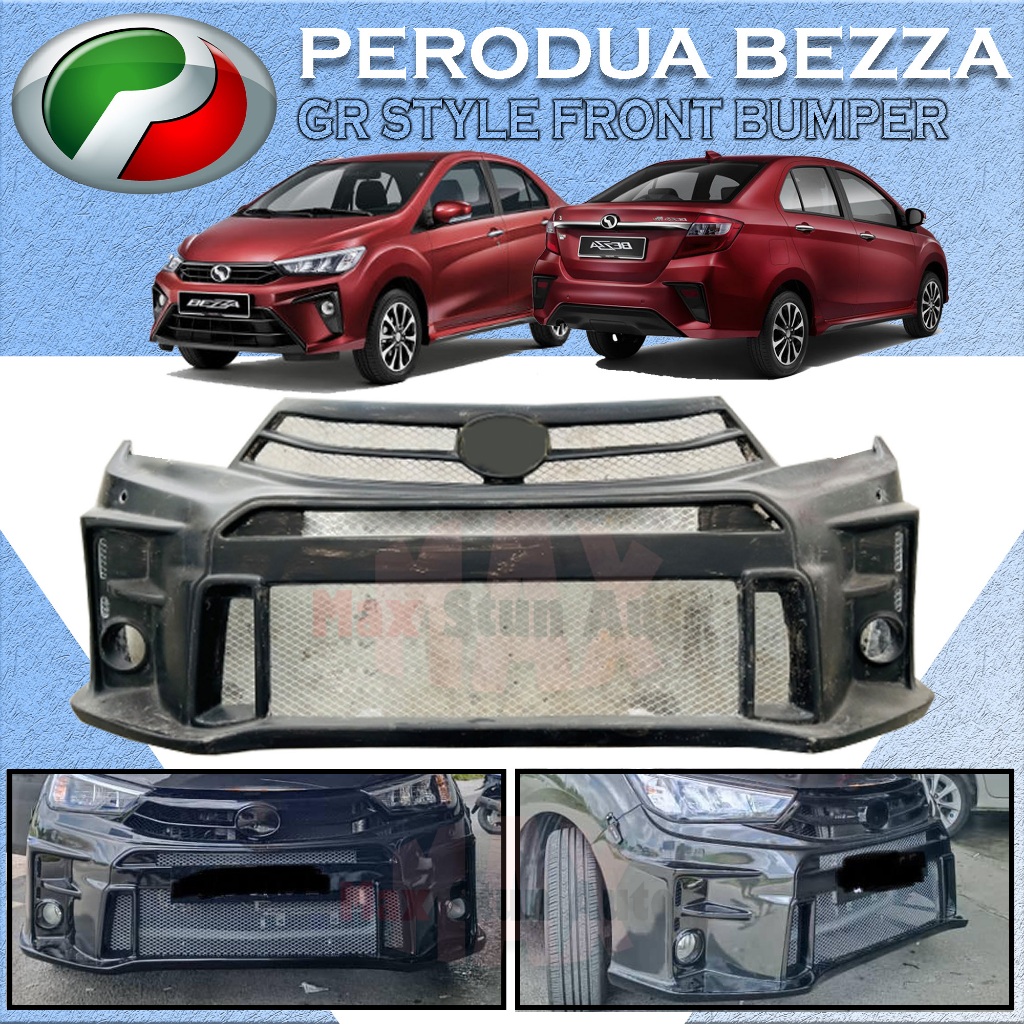 PERODUA BEZZA 2013-2019 TO 2020-2024 GR STYLE FRONT BUMPER MATERIAL ...