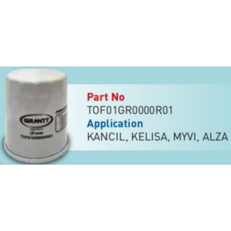 Oil Filter Perodua Grantt | Shopee Malaysia