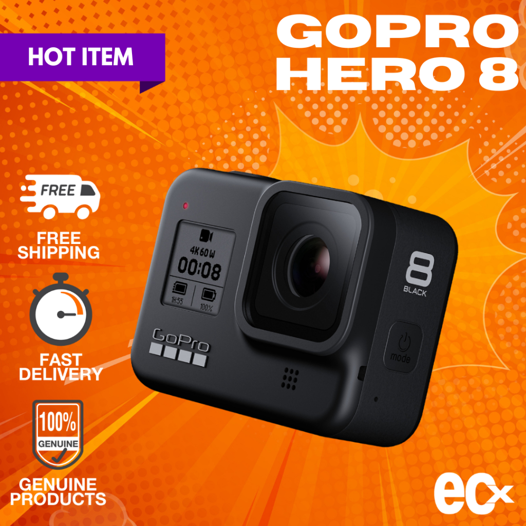 GoPro Hero 8 Black Action Camera New and Sealed Ship From HK ( 6 Month ...
