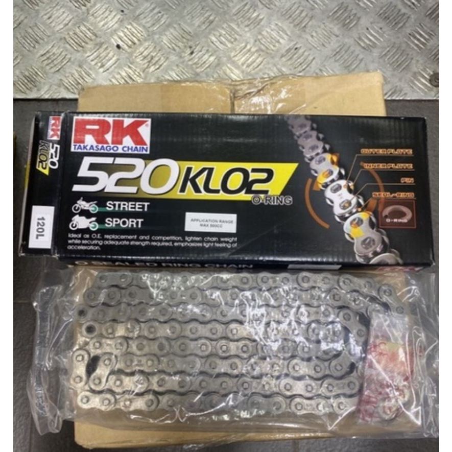 RK 520 ORING O-RING CHAIN RANTAI 500cc HEAVY DUTY 120L GOLD / BIASA R25 ...