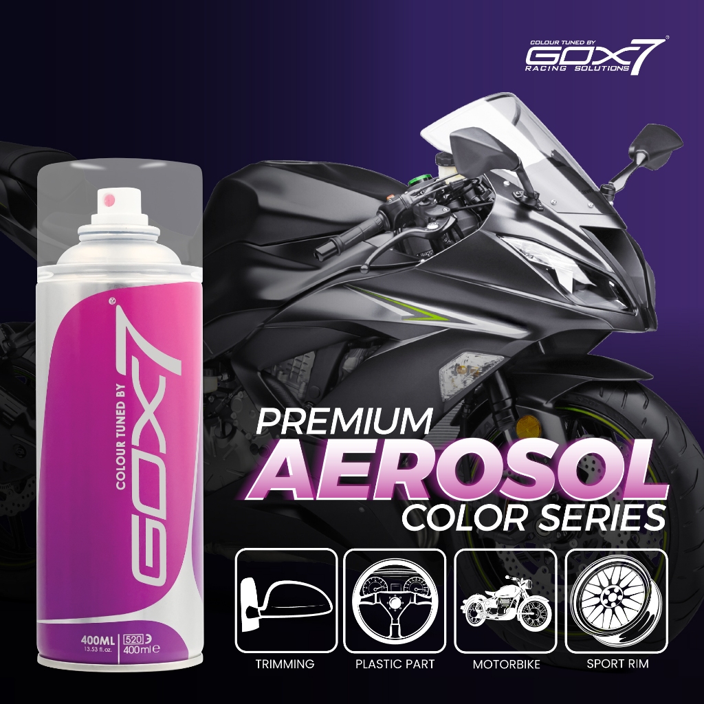 Gox7 Premium Aerosol Color Series 400ml Aerosol Spray Paint- Standard ...