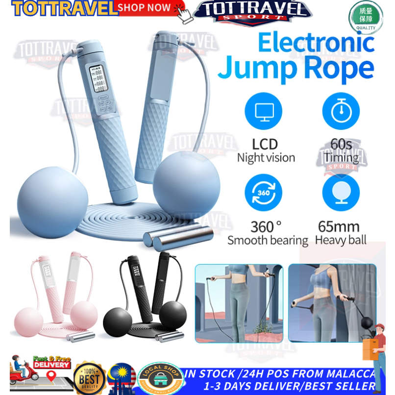 Crossfit 3M 🔥Ready Stock🔥Quality Digital Skipping Rope Digital tali ... Crossfit 3M 🔥Ready Stock🔥Quality Digital Skipping Rope Digital tali ...