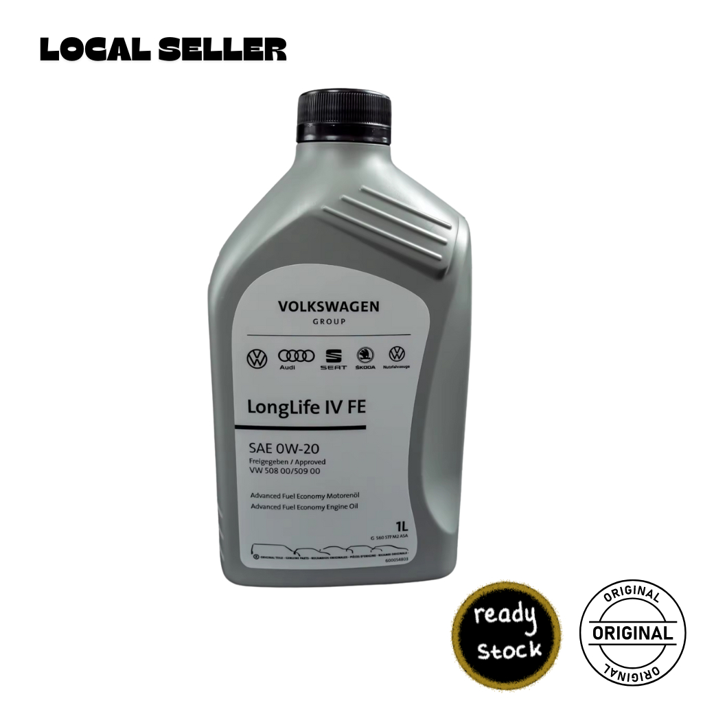 Genuine Original Volkswagen VW Engine Oil 0W20 Fully Synthetic Motor ...