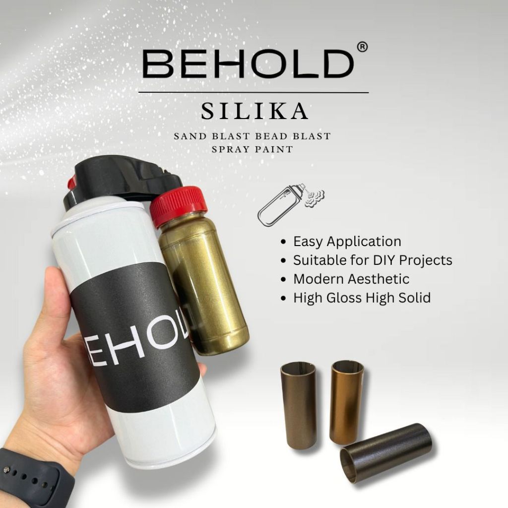 BEHOLD Sand Blast Bead Blast range stainless steel coating spray paint ...