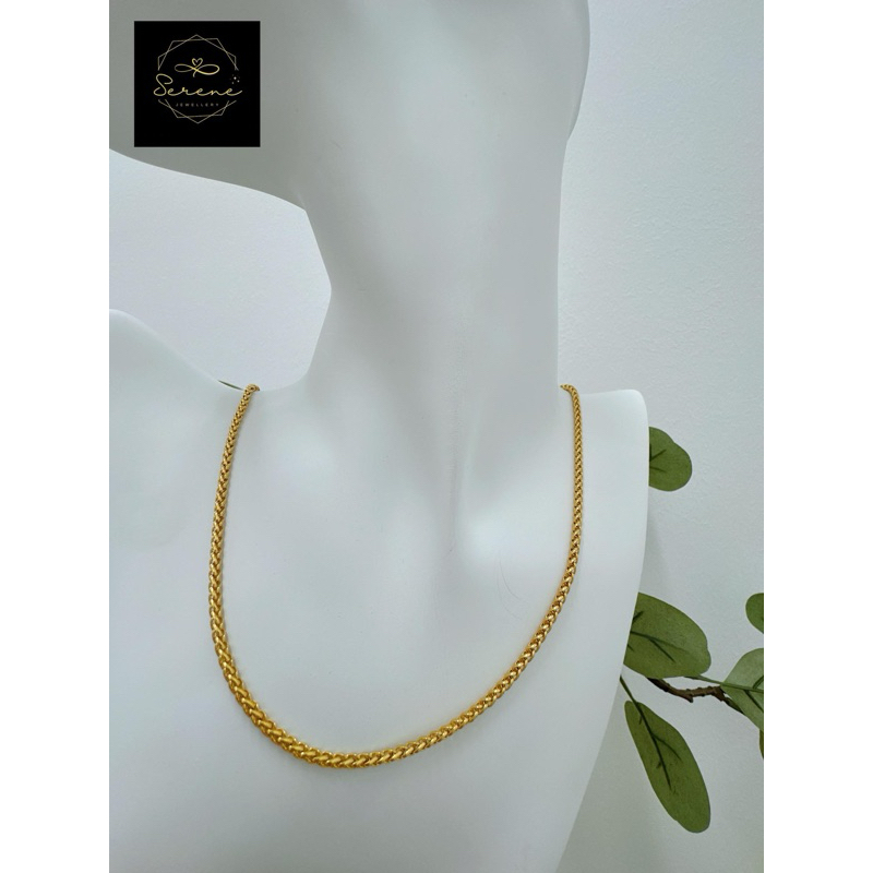 Senere Jewellery Premium Gold Plated Necklace (70cm) | Shopee Malaysia