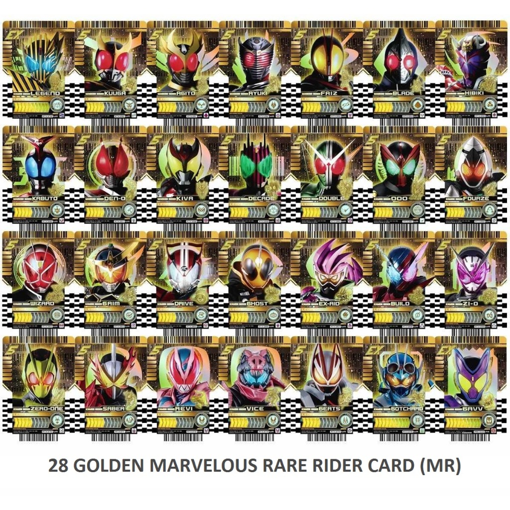 [STOCK READY] KAMEN RIDER GOTCHARD DX LEGEND RIDE CHEMY TRADING CARD ...