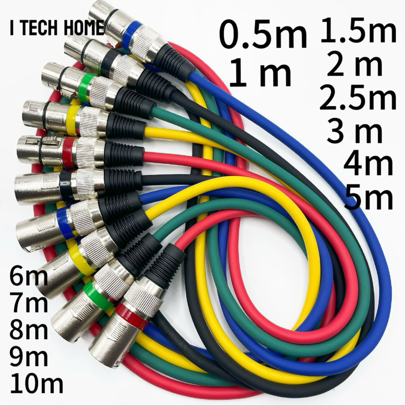 High Quality XLR Male to XLR Female Cable 1M, 3M, 5M, 10M, 15M, 20M Mic Cable Microphone XLR ...