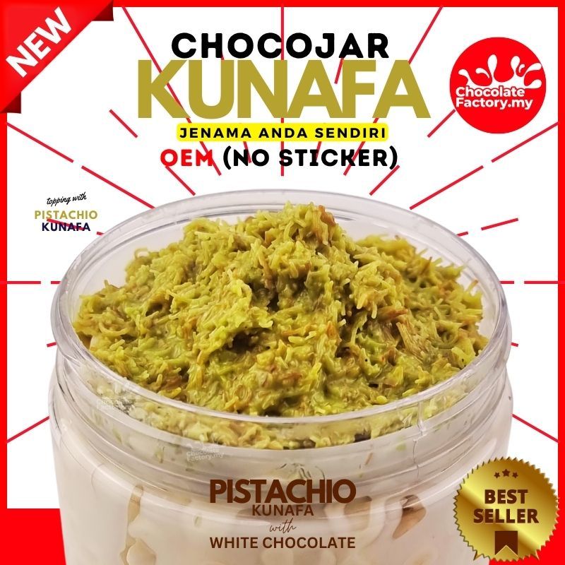 [NEW!] OEM KUNAFA CHOCOJAR - PISTACHIO | RED VELVET MILK CHOCOLATE ...