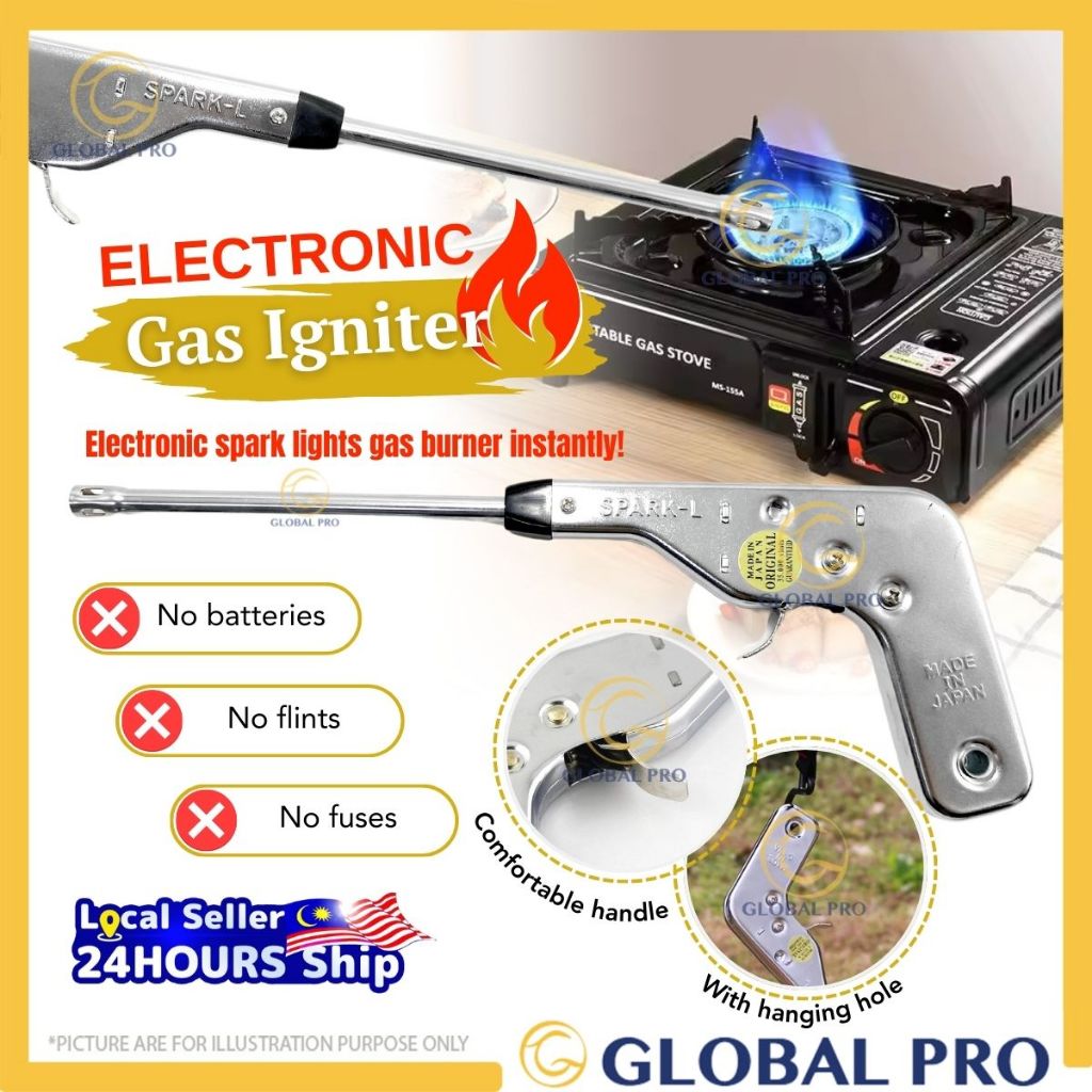 Electronic Gas Igniter Metal Impulse Igniter Spark Lighter Gas Stove ...