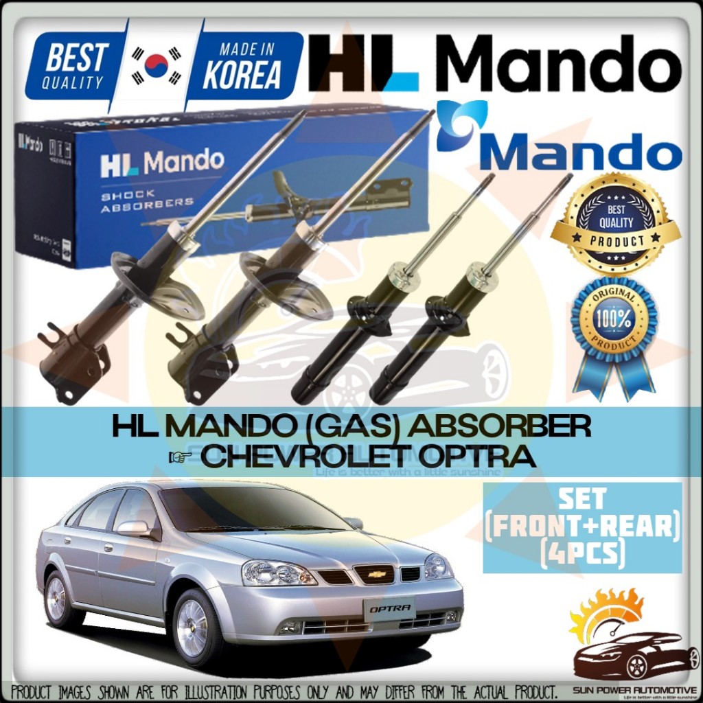 HL MANDO KOREA Chevrolet Optra Gas Shock Strut Absorber ( FRONT REAR ...