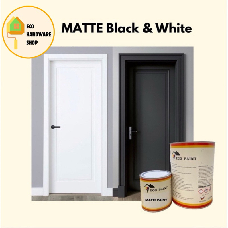 [All Matte] 1L & 5L Eco Paint MATTE FINISHED Wood Paint & Metal Paint ...