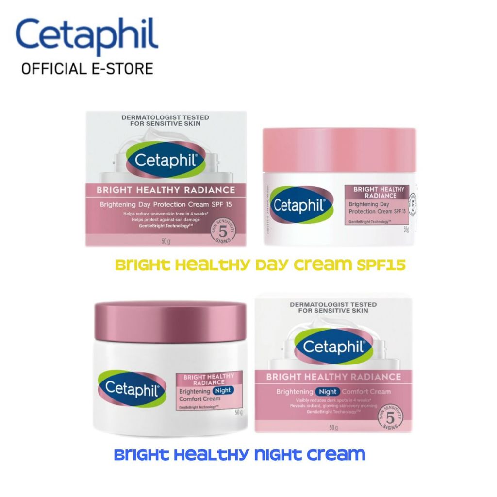 CETAPHIL BRIGHT HEALTHY RADIANCE BRIGHTENING DAY & NIGHT CREAM - 50G ...