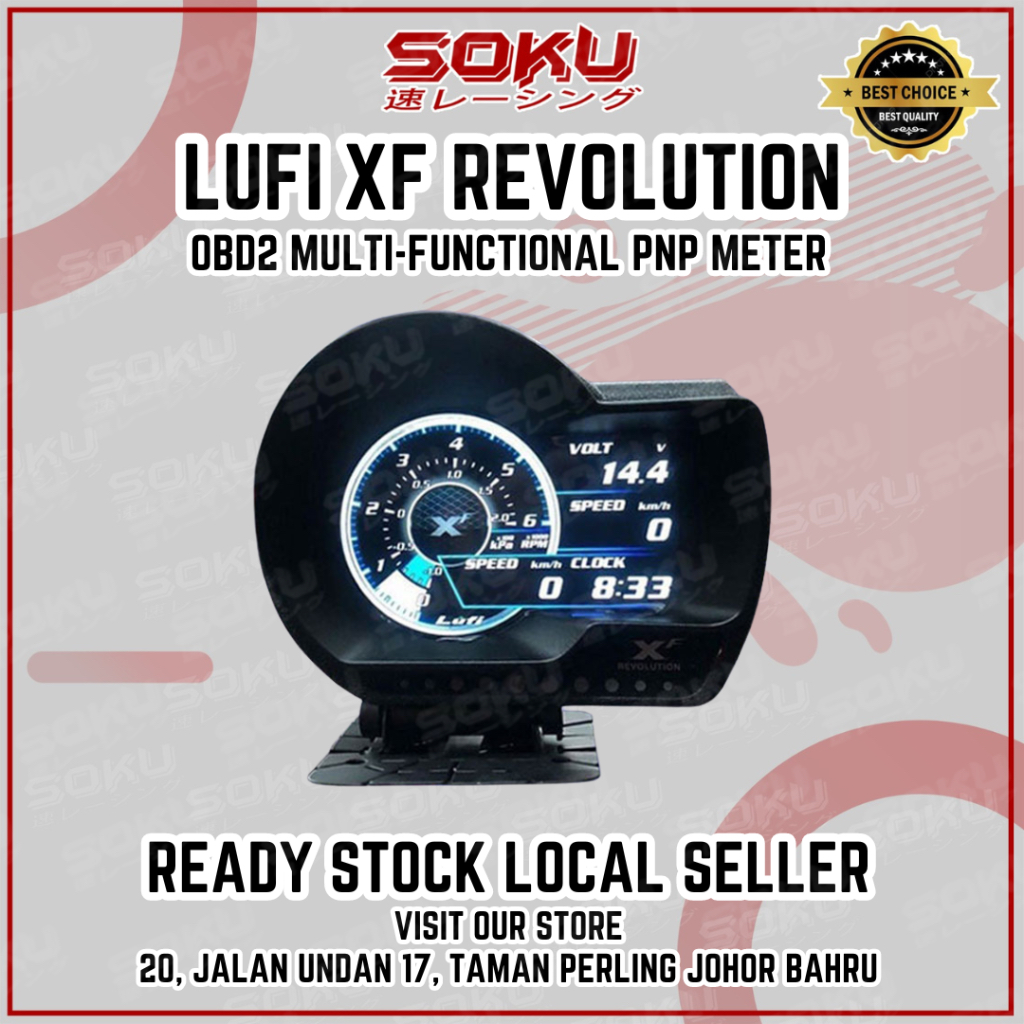 ORIGINAL THAILAND LUFI XF OBD2 GAUGE DIGITAL SMART GAUGE (INTERNATIONAL ...