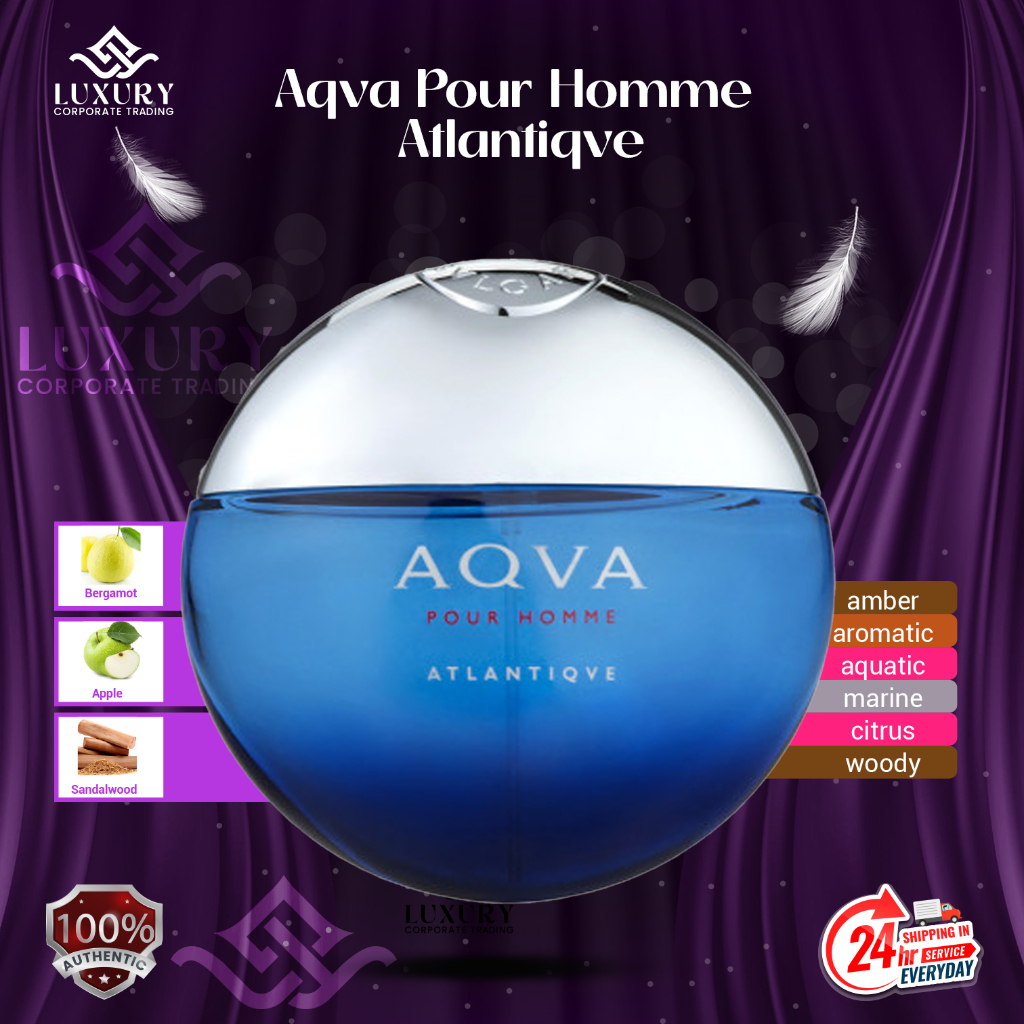 💯% Aquva Pour Homme Atlanteke EDT Perfume for Men 100ml (Daily Postage ...