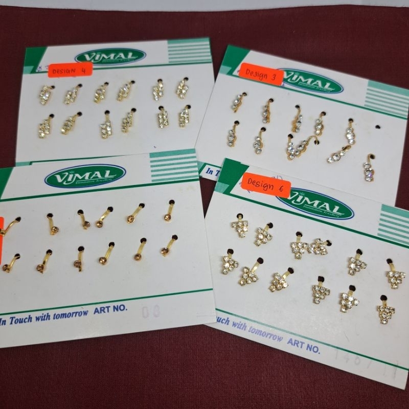 Subang Hidung/ Nose Pin/ Clip Nose Pin/ Mookuthi | Shopee Malaysia