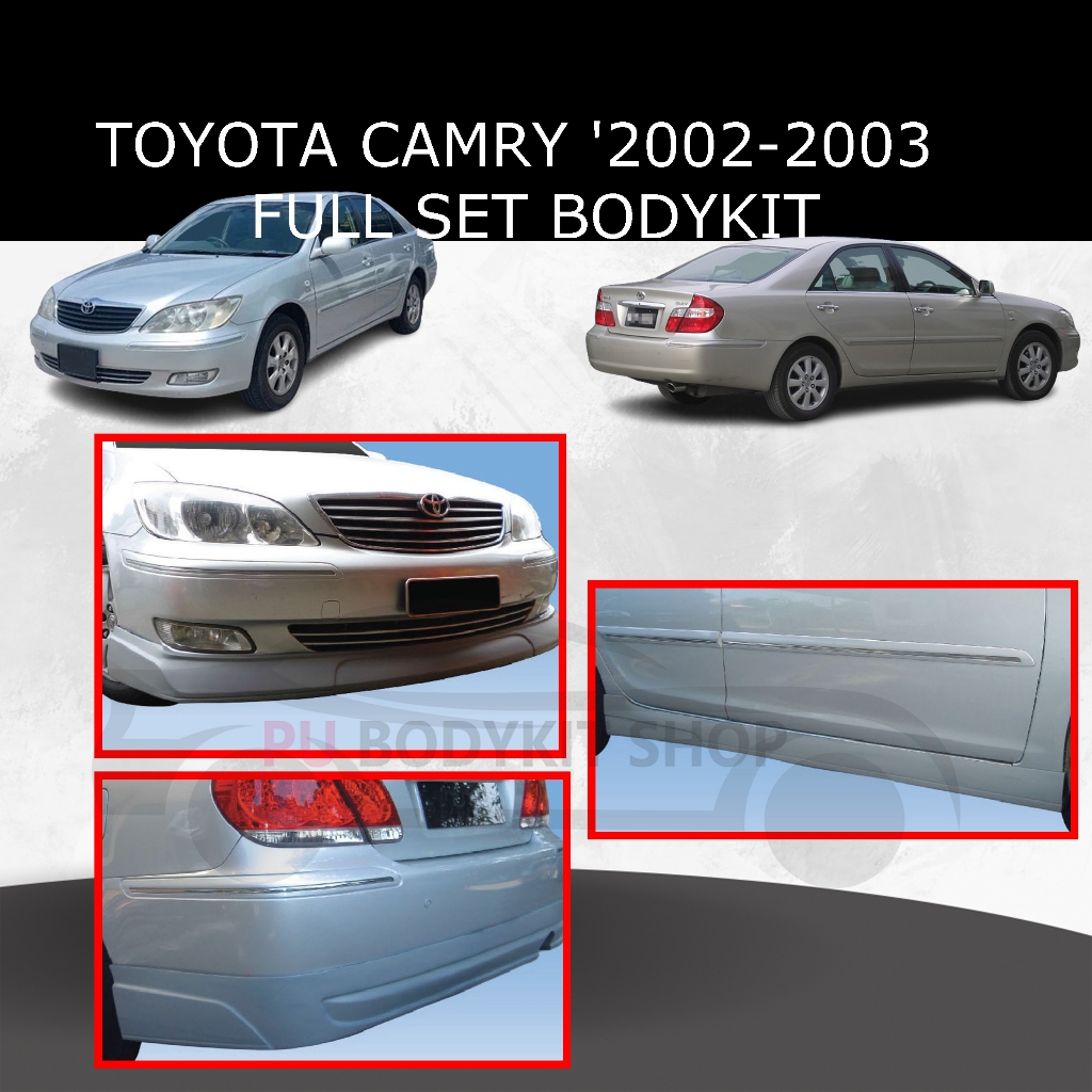 TOYOTA CAMRY '2002 2003 OE FULL SET BODYKIT FRONT SKIRT,SIDE SKIRT,REAR ...