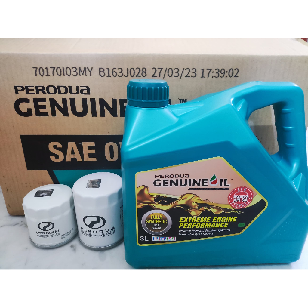 PERODUA FULLY 0W20 3L BEZZA 1.0 AXIA VIVA MYVI 1.0 ENGINE OIL SYNTHETIC | Shopee Malaysia