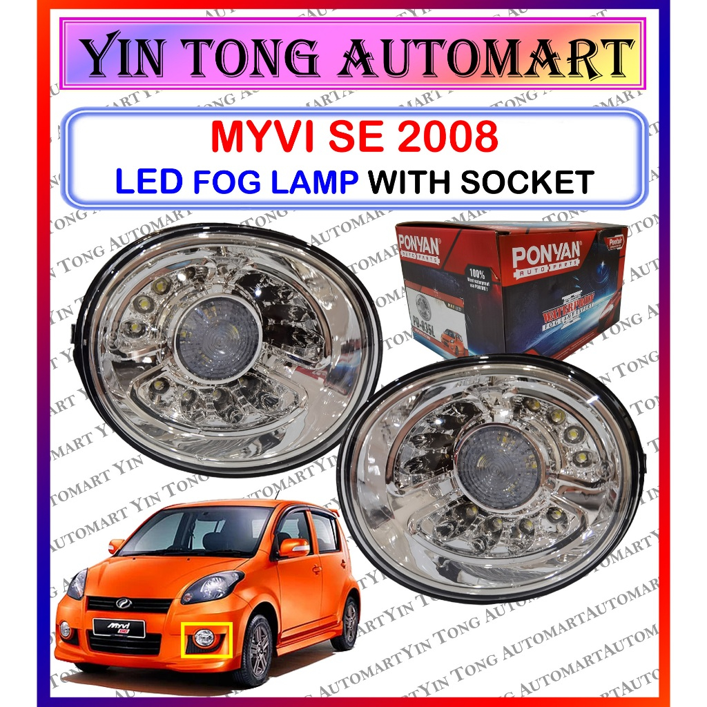 PENTAIR Perodua Myvi SE 2008 LED Fog Lamp OR Perodua Myvi SE 2008 Oem ...