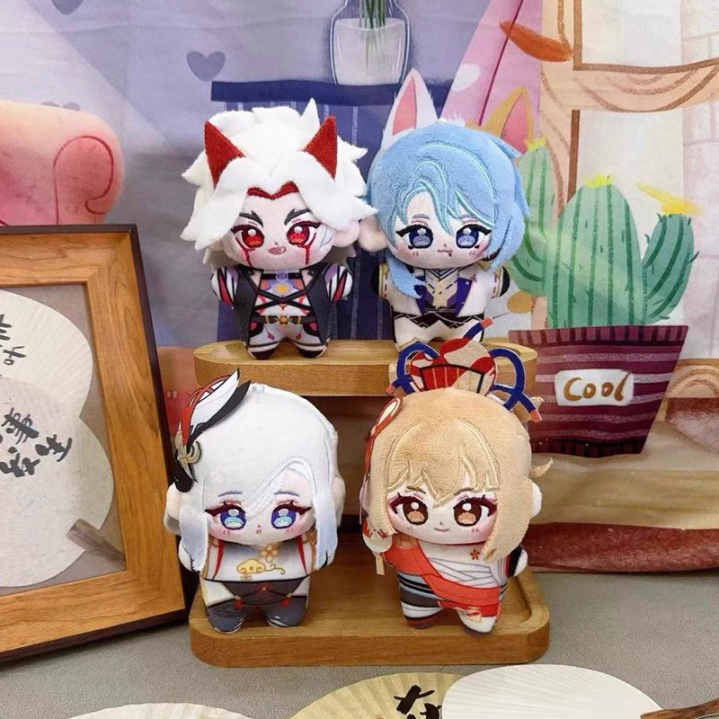 [New] Genshin Impact Fanmade 10cm Character Skrunkly Plush Kokomi Ayaka ...