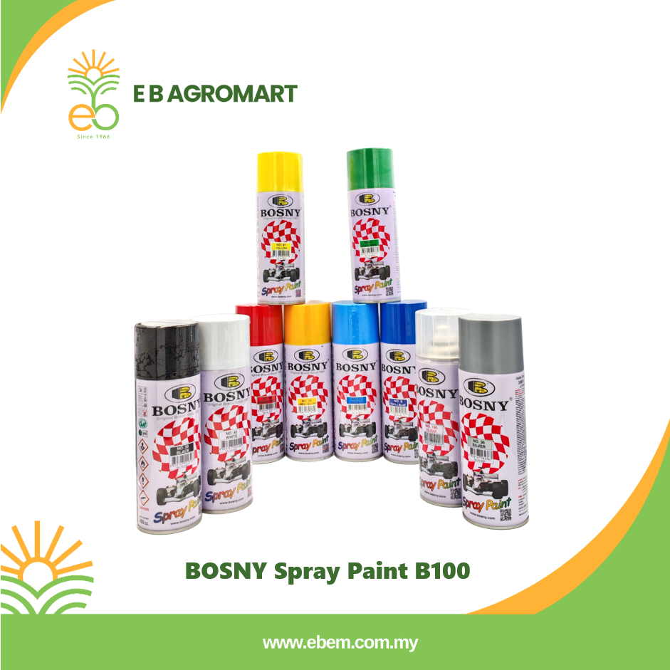 BOSNY 100% Acrylic Spray Paint B100 400 mL | Shopee Malaysia