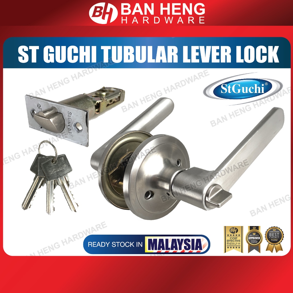ST GUCHI TUBULAR LEVER LOCK (9000# SS) | Shopee Malaysia