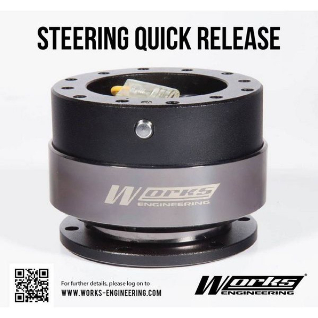 Works Engineering Universal Steering Wheel Quick Release Kit 12 Holes ...