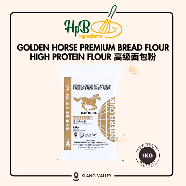 GOLDEN HOURSE Premium Bread Wheat Flour High Protein Flour/ Cap Kuda ...