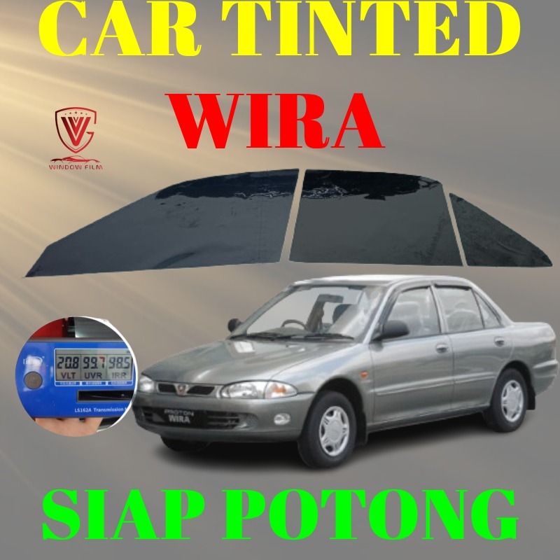 Proton (Wira）4 Door Tinted 2PLY UV 99% Hitam(Gelap 30% 50% 65% 80% 95% ...