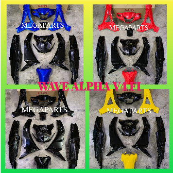 HONDA WAVE ALPHA V4 FULL BODY COVER SET COLOUR PARTS BODY KIT 110CX ...