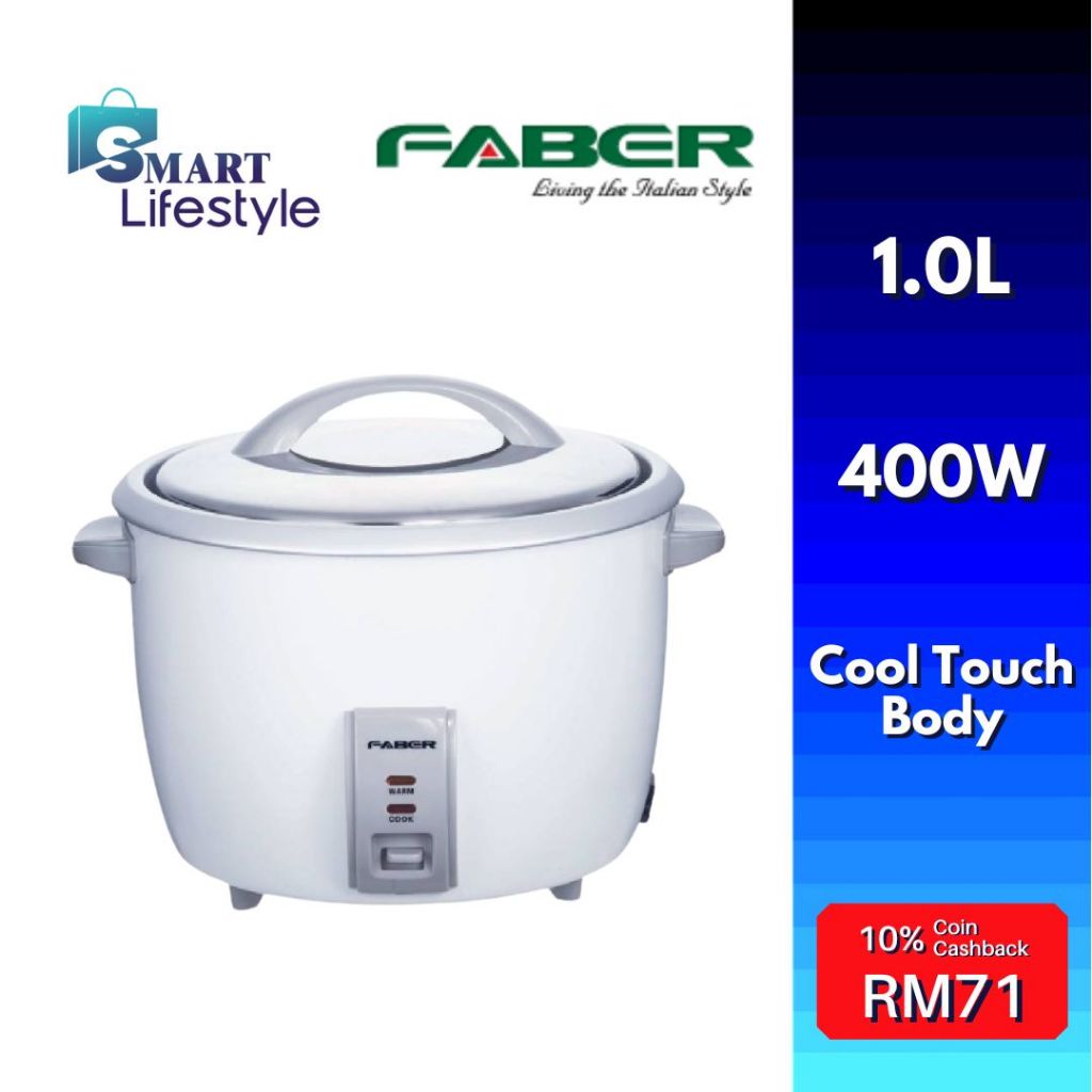 Faber 400W Traditional Rice Cooker 4 Pax (1.0L) FRC 210 | Shopee Malaysia