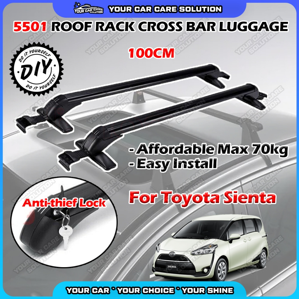 ⚠️ For Toyota Sienta 5501 Car Roof Rack Roof Carrier Box 100cm Anti ...