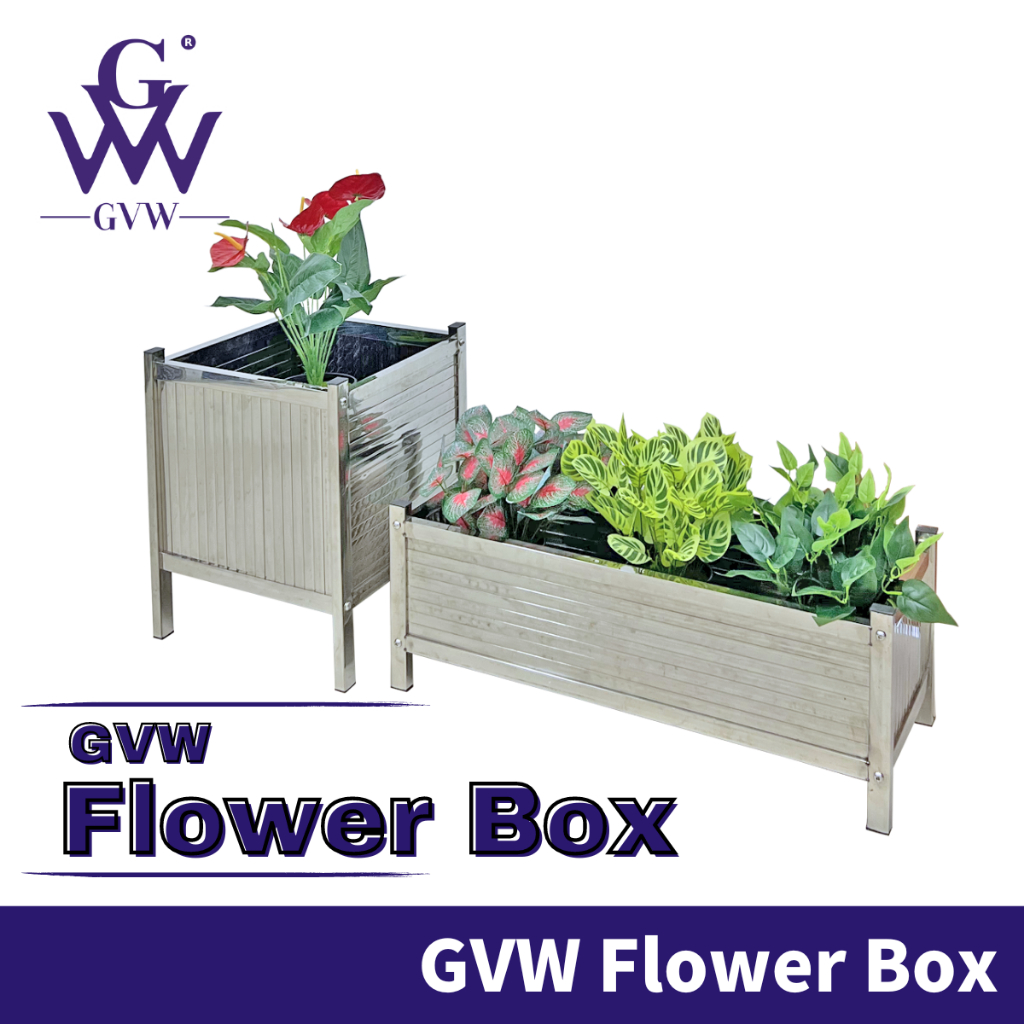 HOMEBY【GVW Flower Box】Stainless Steel Flower Bouquet Plant Stand Flower ...