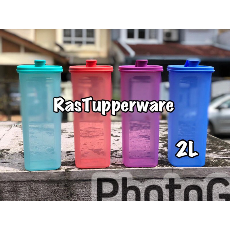 TUPPERWARE SLIM LINE 2L(ORANGE/TOQUIOSE/BLUE/PURPLE) | Shopee Malaysia