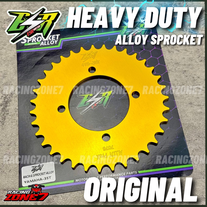 ORIGINAL ESR MOTOR SPROCKET ALLOY YAMAHA 415 Y15 Y125Z LC135 4S 5S RXZ ...