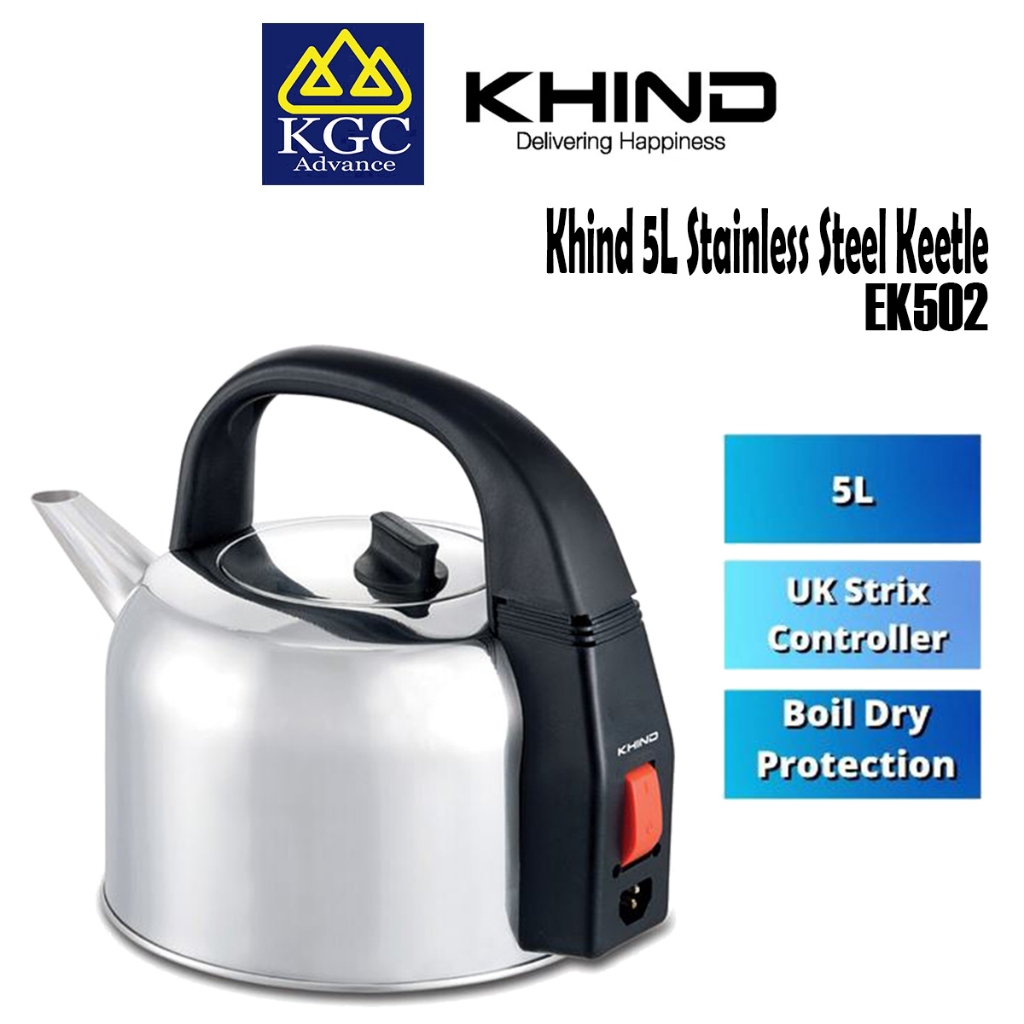 Khind 5L Stainless Steel Electric Kettle EK502 | Shopee Malaysia