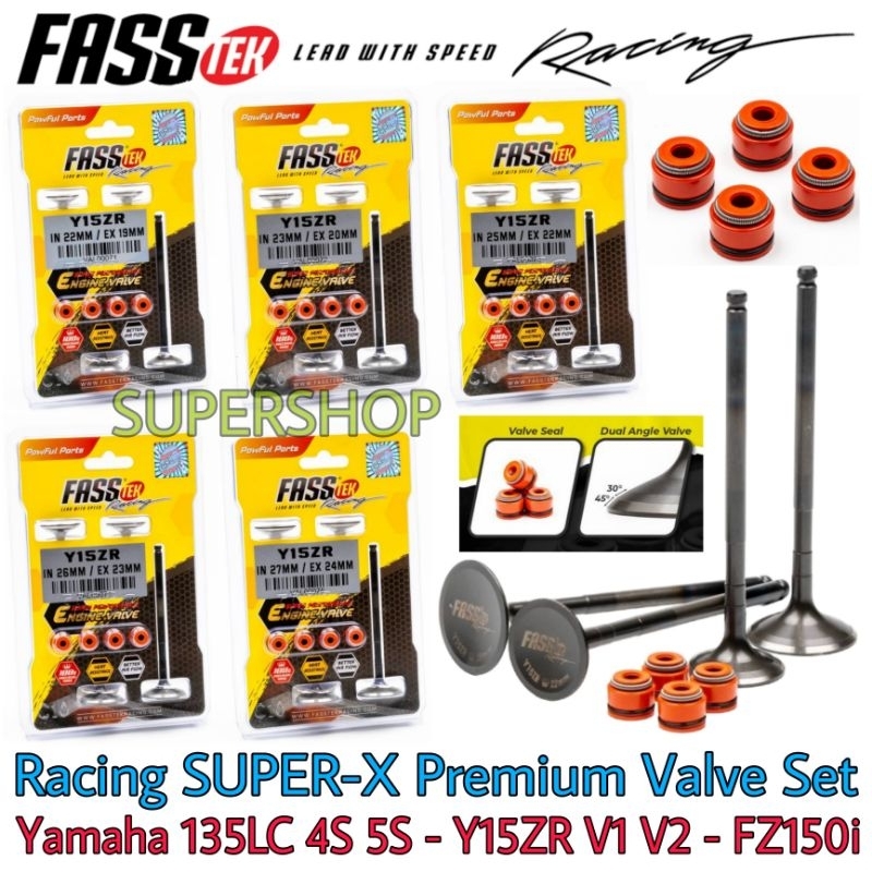🔥100% ORIGINAL🔥 FASSTEK Racing SUPER-X Valve Set 19 20 22 23 24 25 26 ...