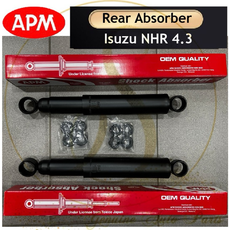 (100% ORIGINAL) （2PC）APM ISUZU HICOM NPR 4.3 REAR ABSORBER OIL 3165 ...