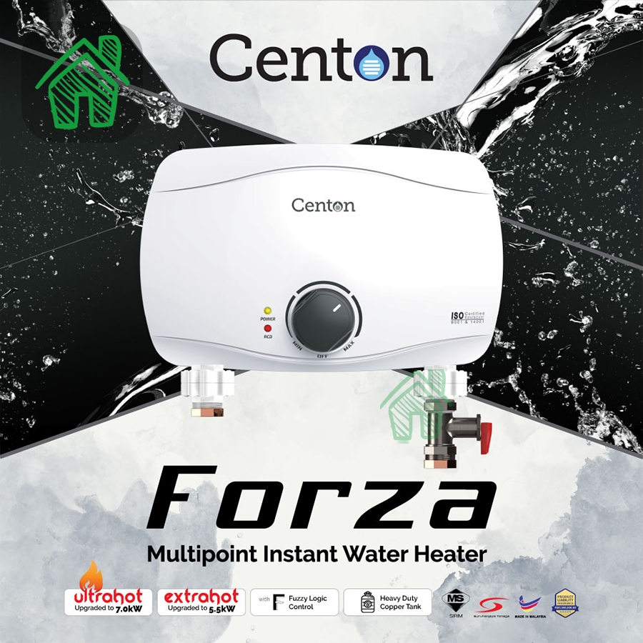 CENTON Multipoint Instant Shower Water Heater - Forza FR255 Series | 5 ...